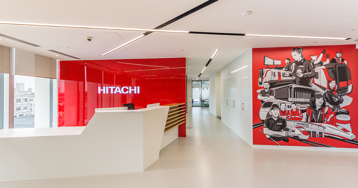 Hitachi Rail Europe Design & Office Fit Out | Oktra