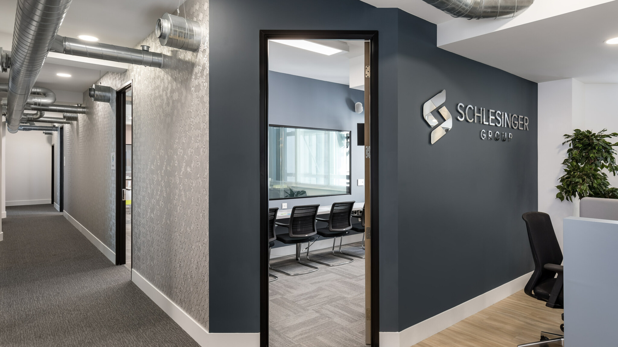 Schlesinger Group Viewing Facility Cat B Fit Out | Oktra Case Study