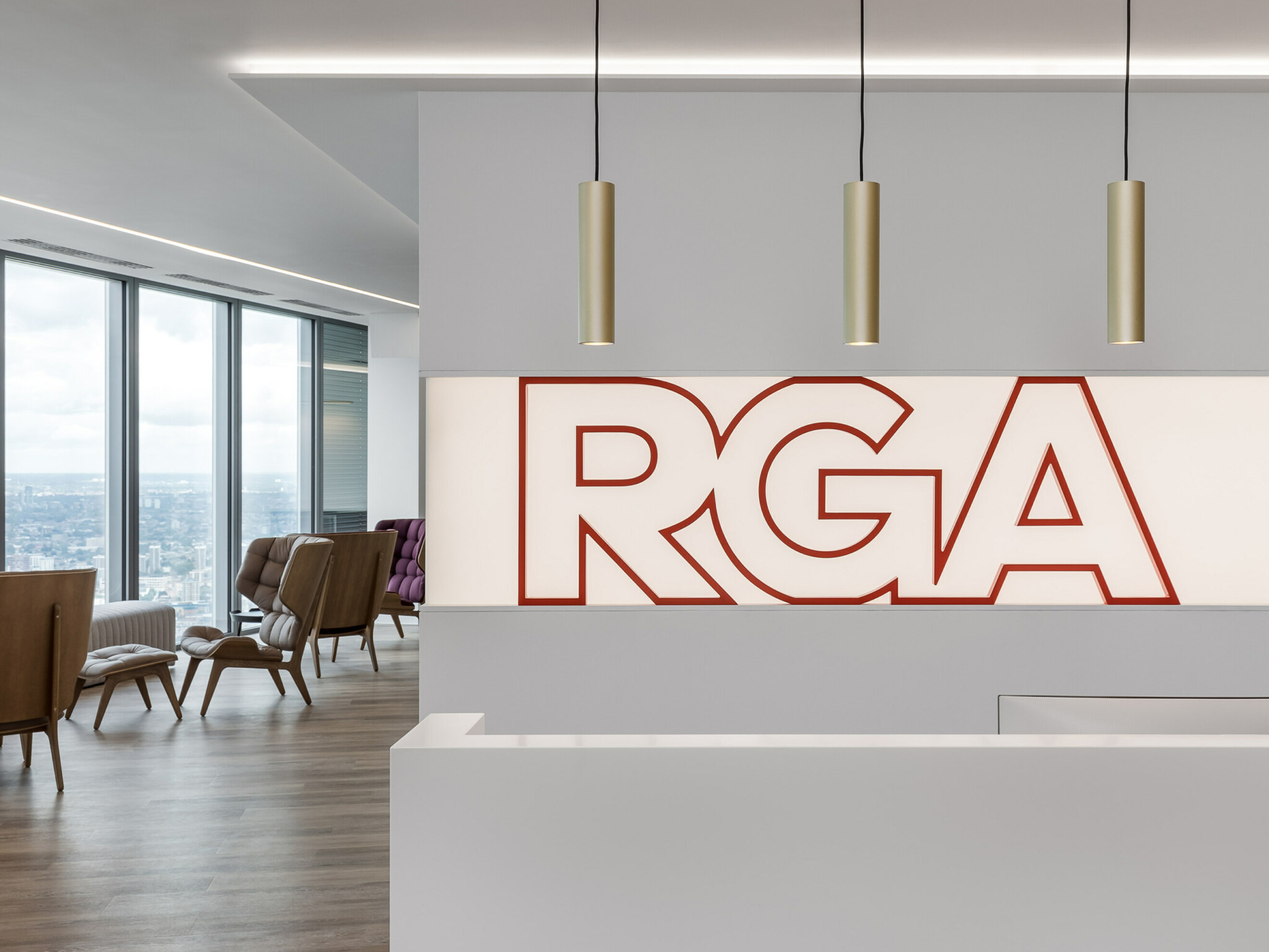 Office Design in 22 Bishopsgate for RGA | Oktra Case Study