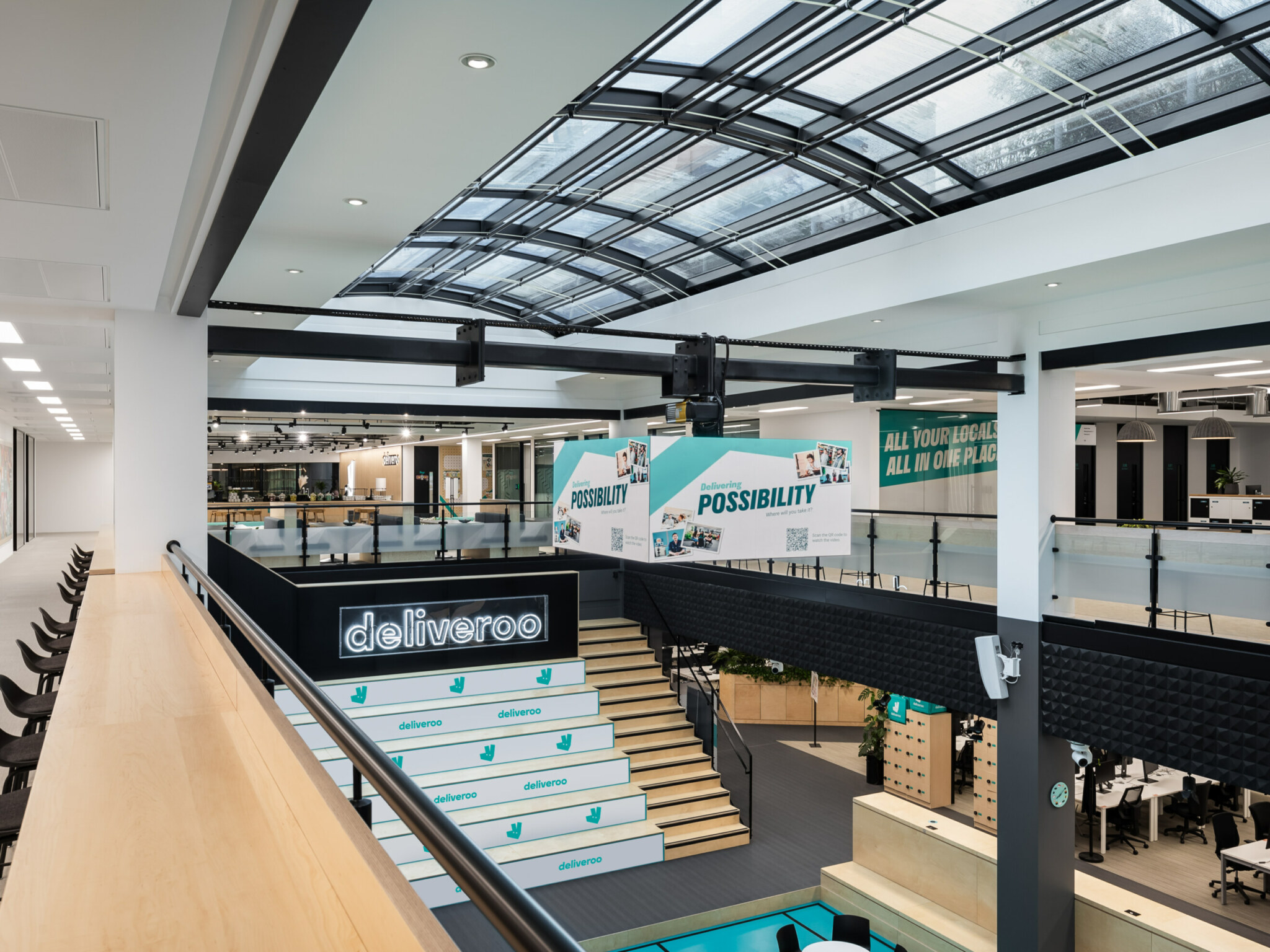 Cat B Office Fit Out for Deliveroo | Oktra Case Study